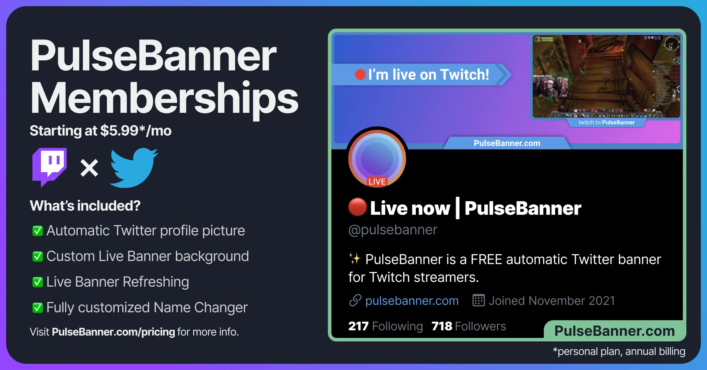 PulseBanner - Pricing